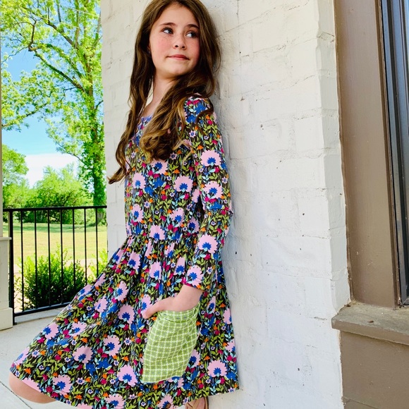 Matilda Jane | Dresses | 435 By Matilda Jane Pink Green Floral Dress ...